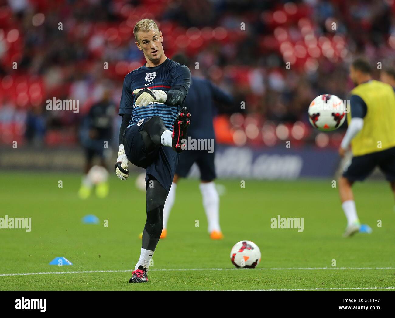 England goalkeeper joe hart during training hi-res stock photography ...