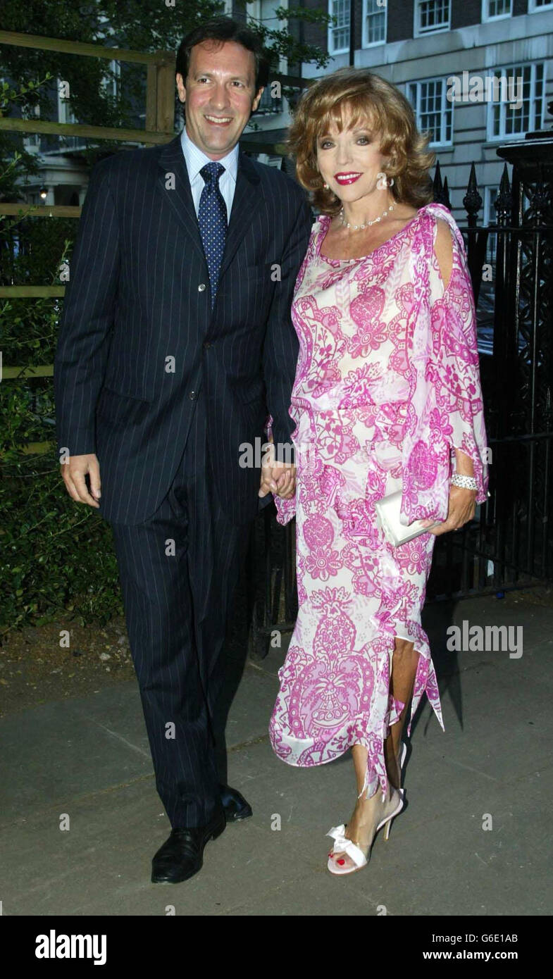 Joan Collins - Mercedes Party Stock Photo - Alamy