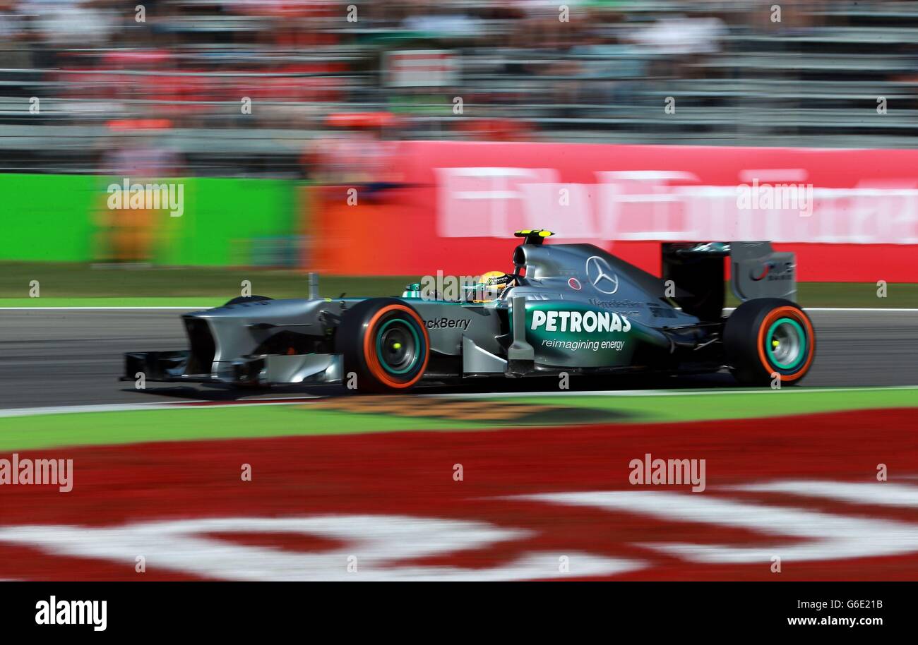 Mercedes' Lewis Hamilton during qualifying day for the 2013 Italian ...