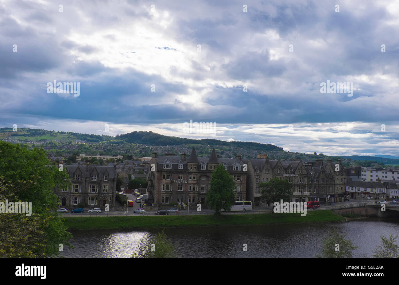 view of Inverness from Inverness castle.highlands,Scotland Stock Photo ...