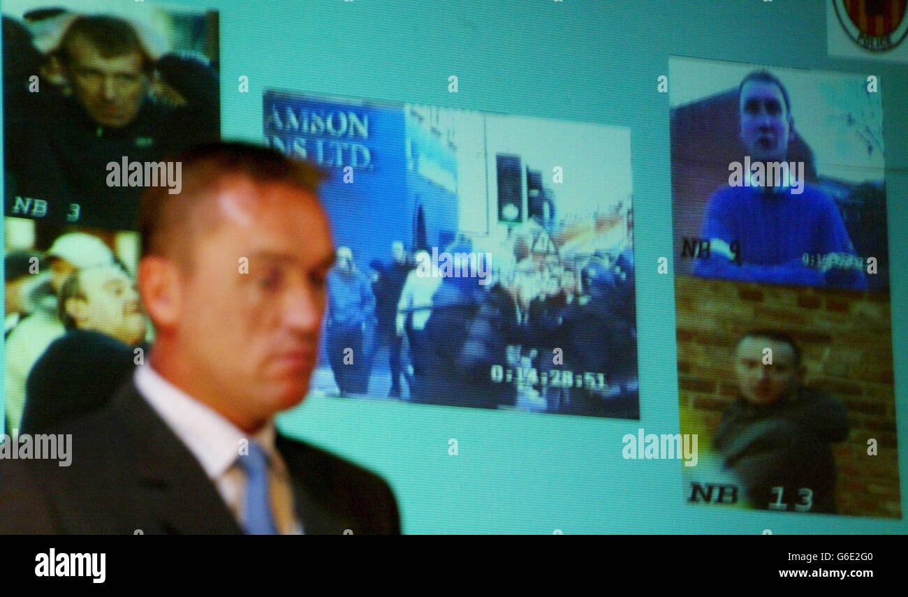 Detective Chief Inspector Neil Adamson of Northumbria Police shows ...