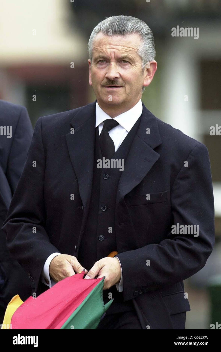 Detective Chief Inspector Steve Dennis arrives for the funeral of ...