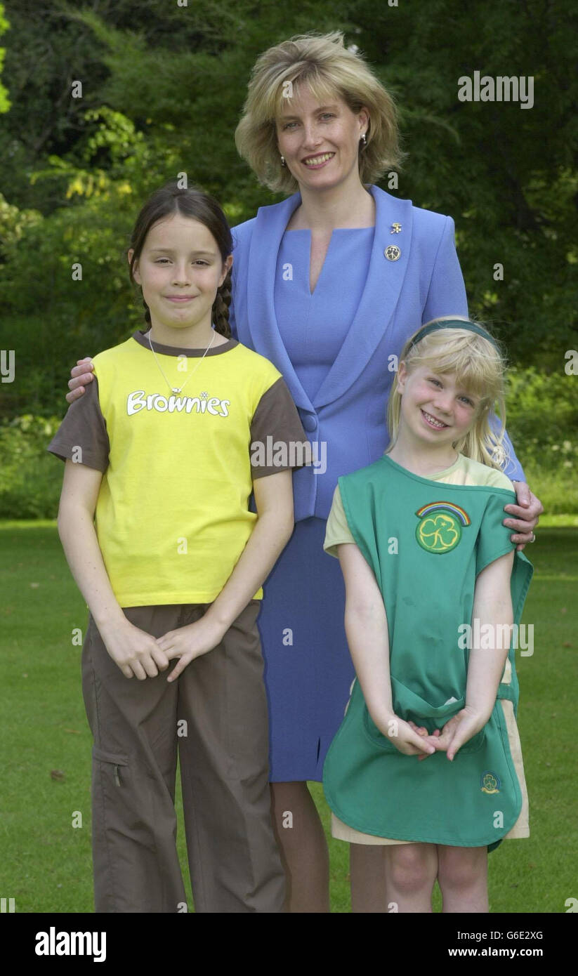Sophie, Countess of Wessex, with Brownie Jessica, ten, and Rainbow ...