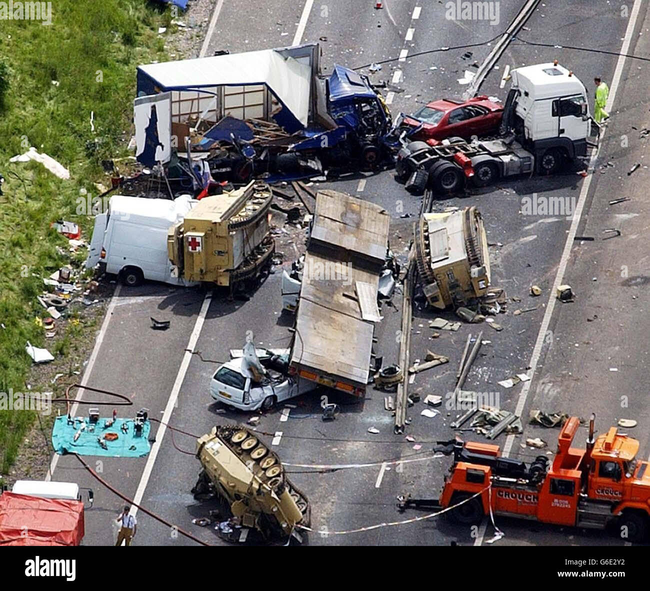 Armoured car crash scene hi-res stock photography and images - Alamy