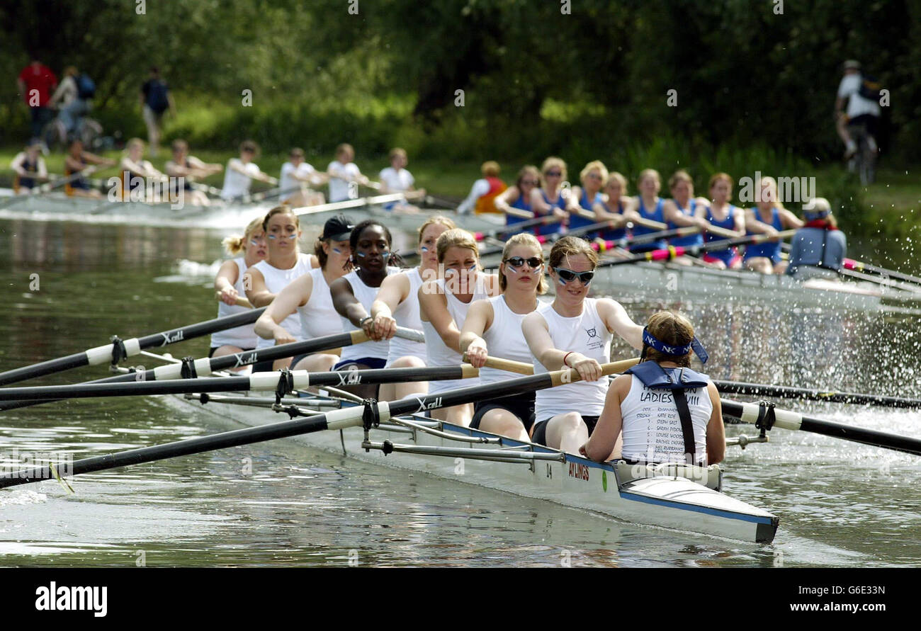 2003 May Bumps on The River Cam Stock Photo - Alamy