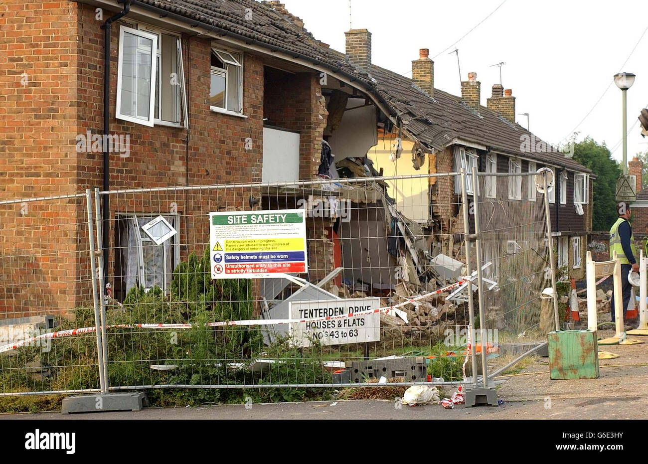 Suspected gas explosion destroyed houses hi-res stock photography and ...