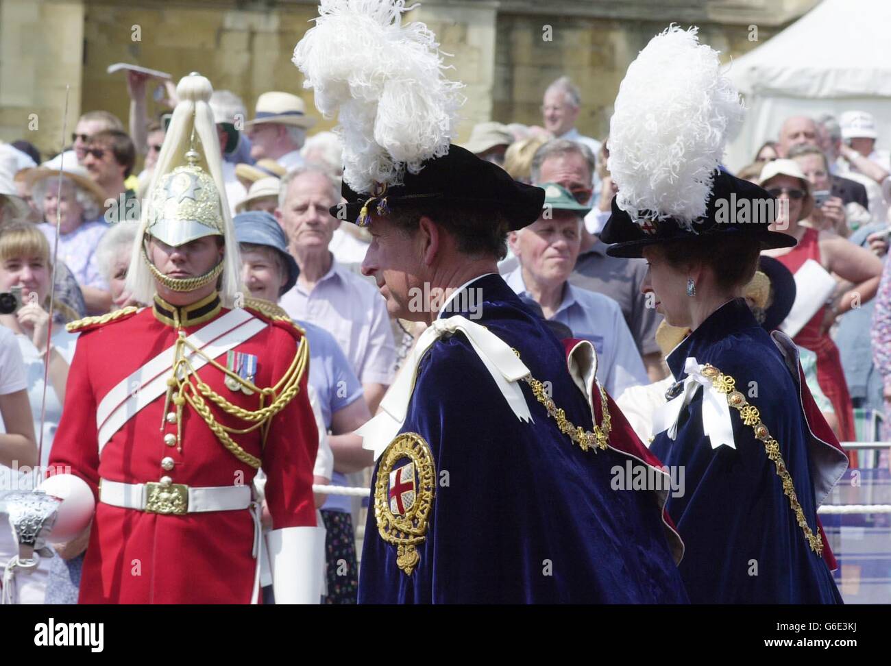 Royal Garter Ceremony - Prince Charles & Princess Anne Stock Photo - Alamy