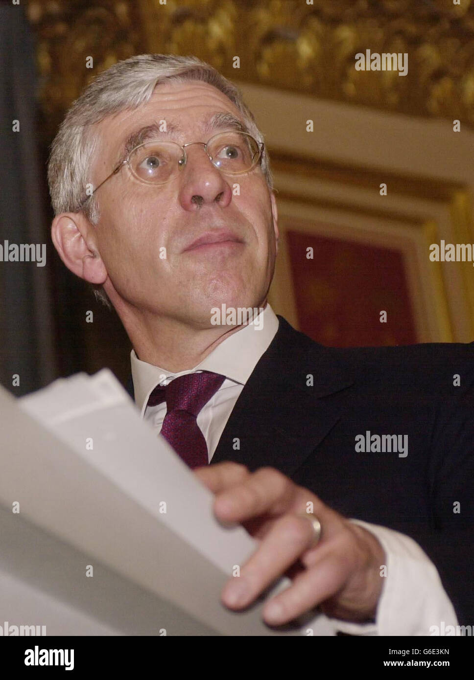 Jack Straw - European Union Speech Stock Photo - Alamy