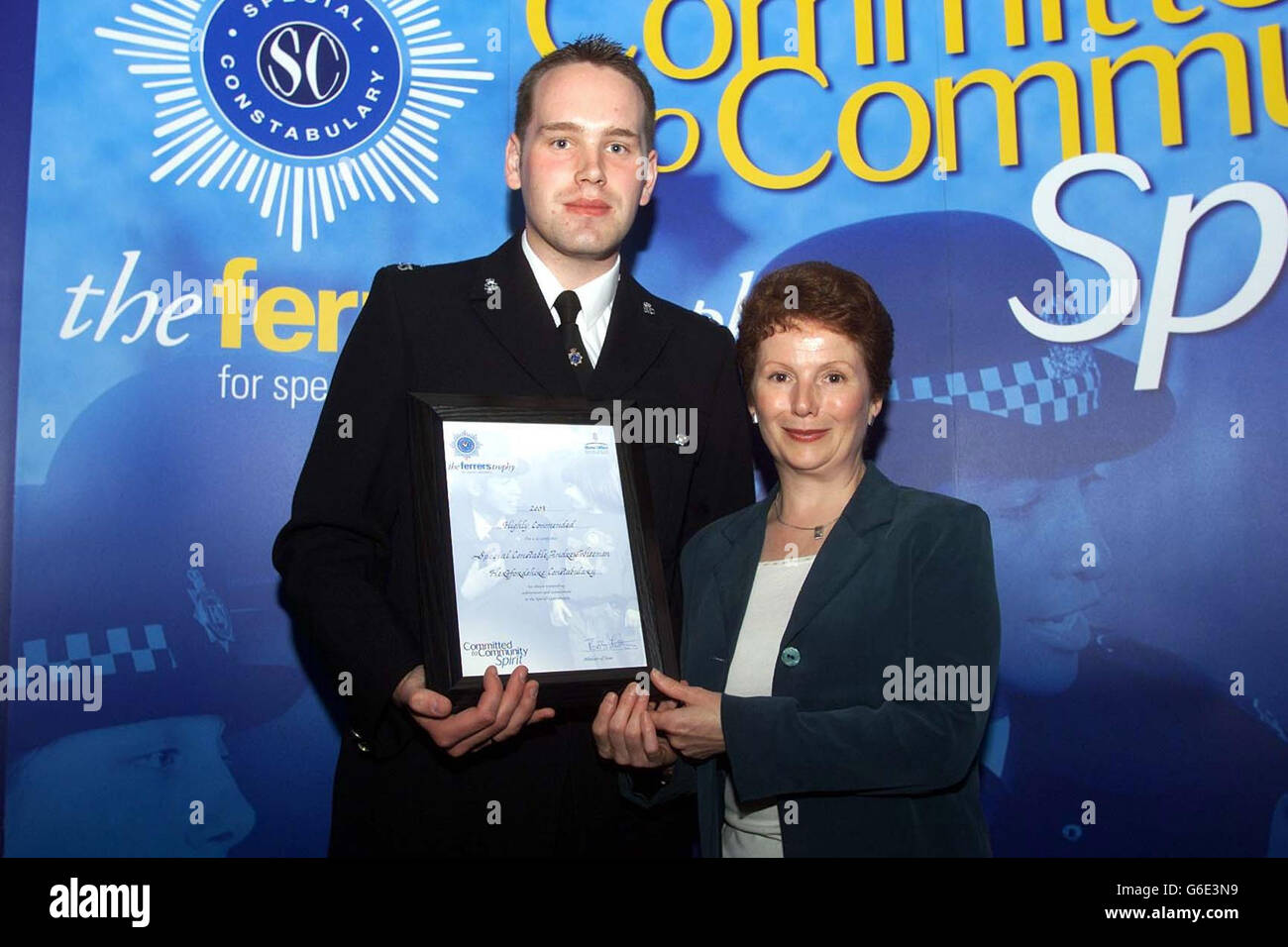 Andrew Wiseman recieves his highly commended award from Home Office ...