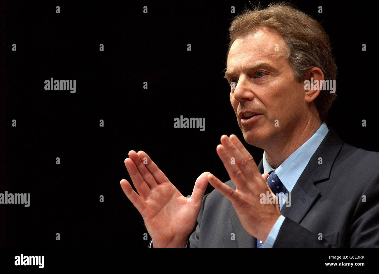 Politics politicians speaking addressing tony blair hi-res stock ...