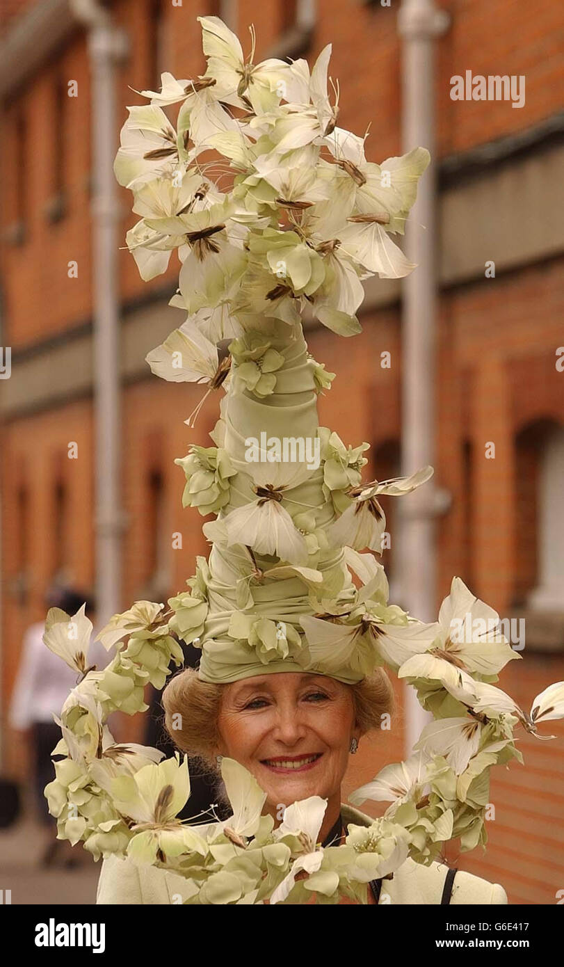 Mrs Edward Claridge arrives for the second day of racing at Royal Ascot ...