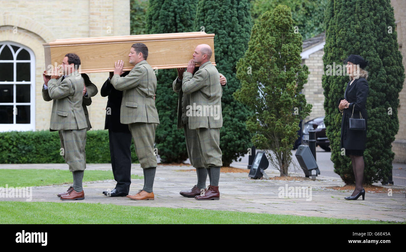 Hugh van Cutsem funeral Stock Photo - Alamy