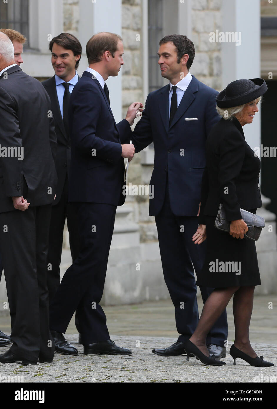 Hugh van Cutsem funeral Stock Photo - Alamy