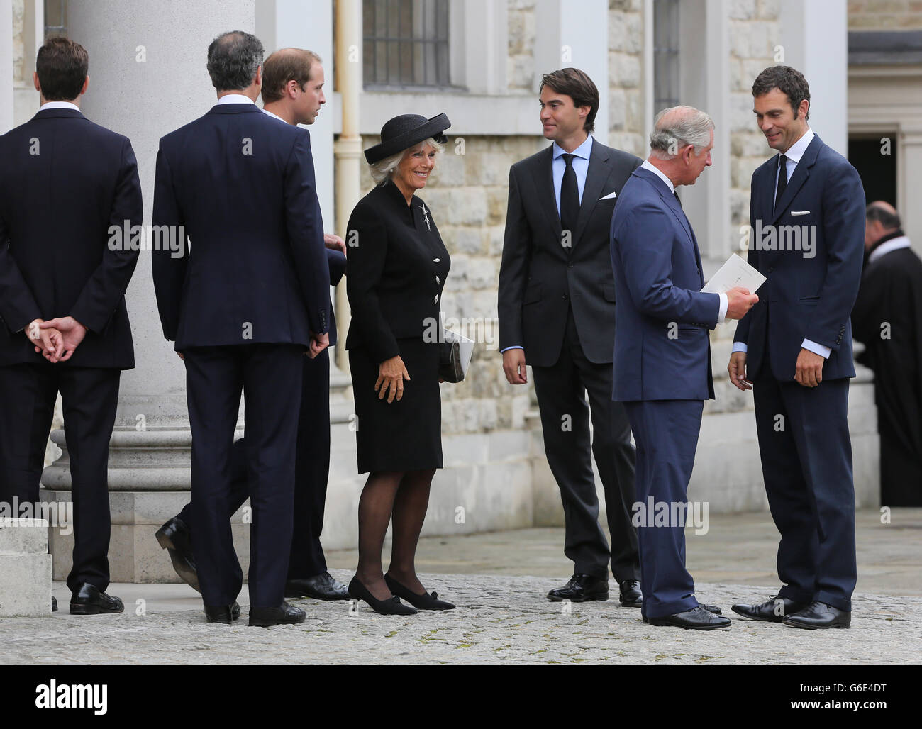 Hugh van Cutsem funeral Stock Photo - Alamy
