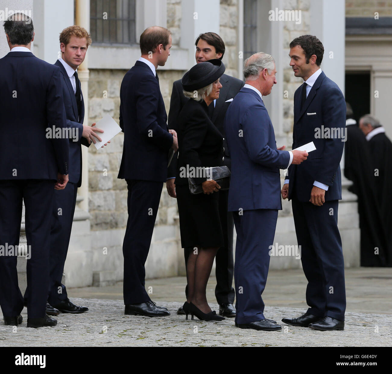 Hugh van Cutsem funeral Stock Photo - Alamy