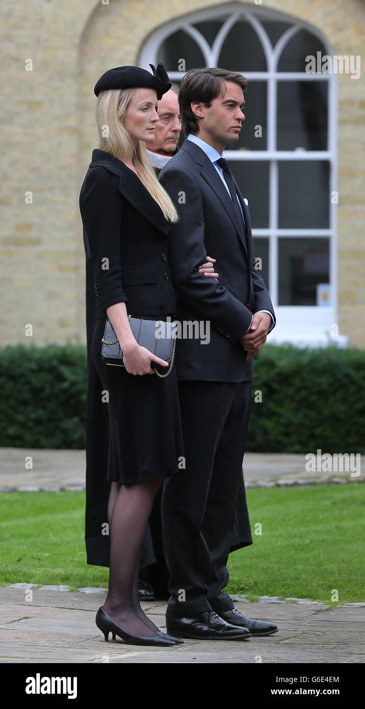 Hugh van Cutsem funeral Stock Photo - Alamy