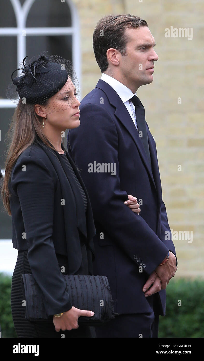 Nicholas van Cutsem with his wife Alice leaves the Cathedral of Saint ...