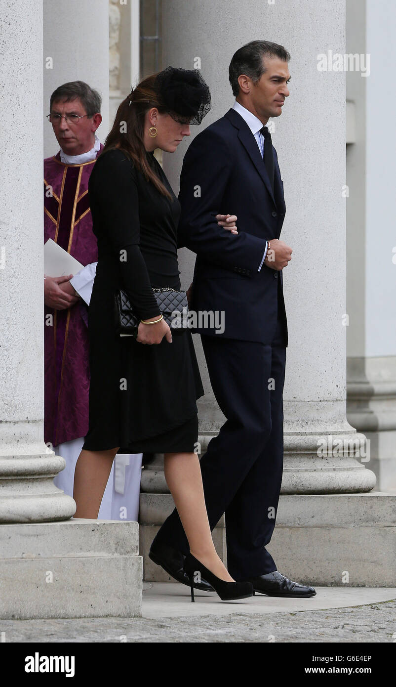 Hugh van Cutsem funeral Stock Photo - Alamy