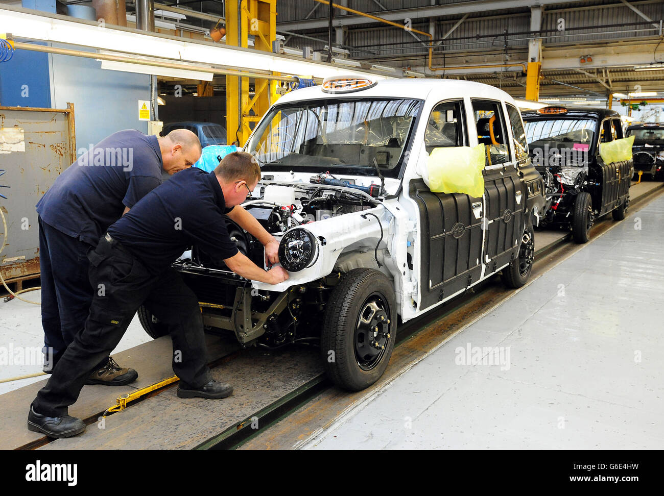 A general view of production of TX4 London Taxi at The London Taxi ...