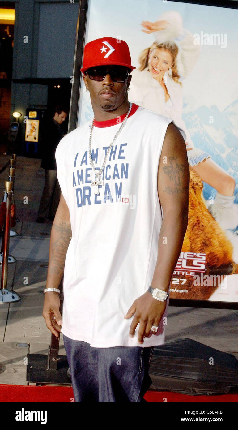 P Diddy arriving for the premiere of Charlie's Angels 2: Full Throttle ...