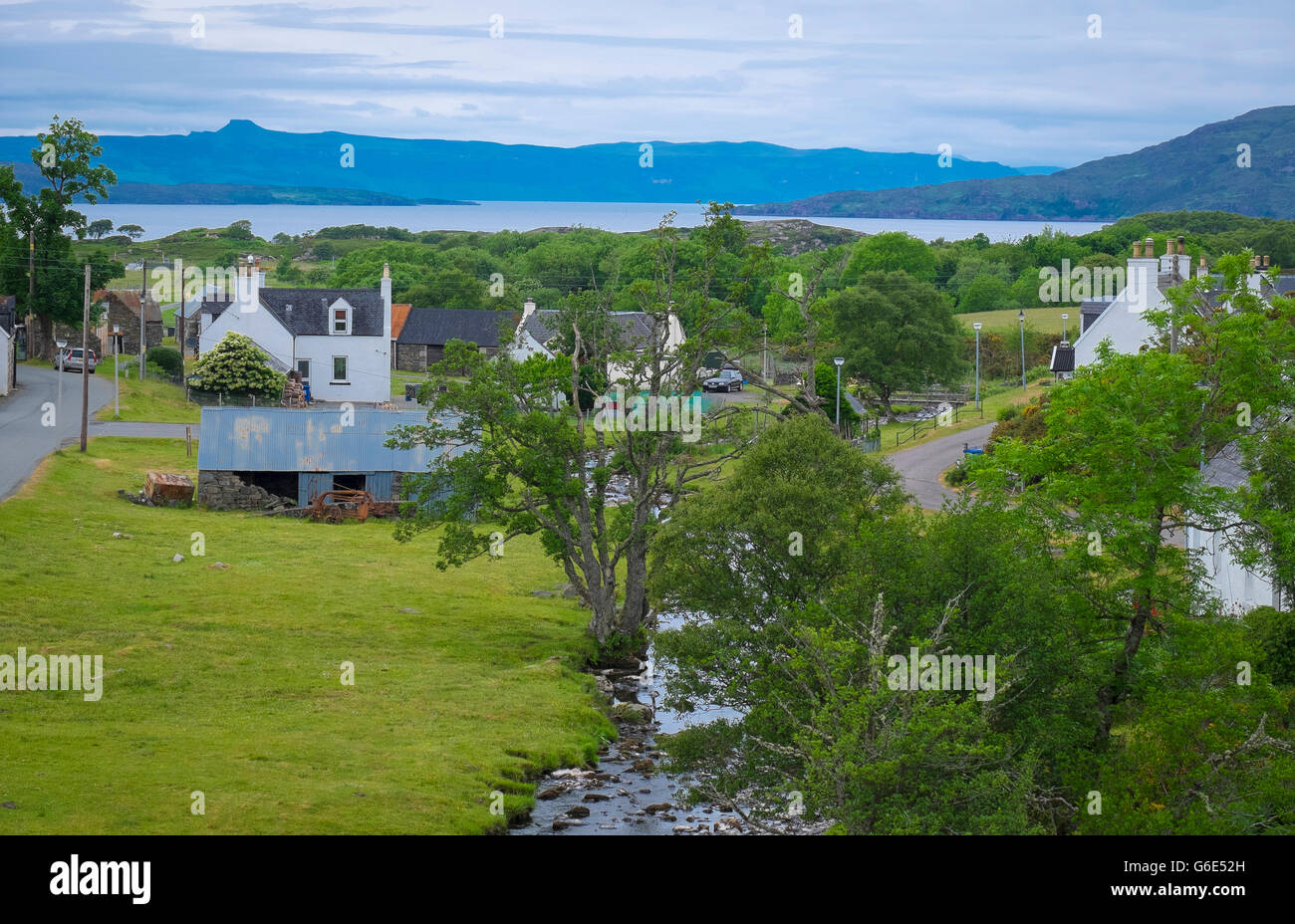 Small town in beautiful Scotland Stock Photo - Alamy