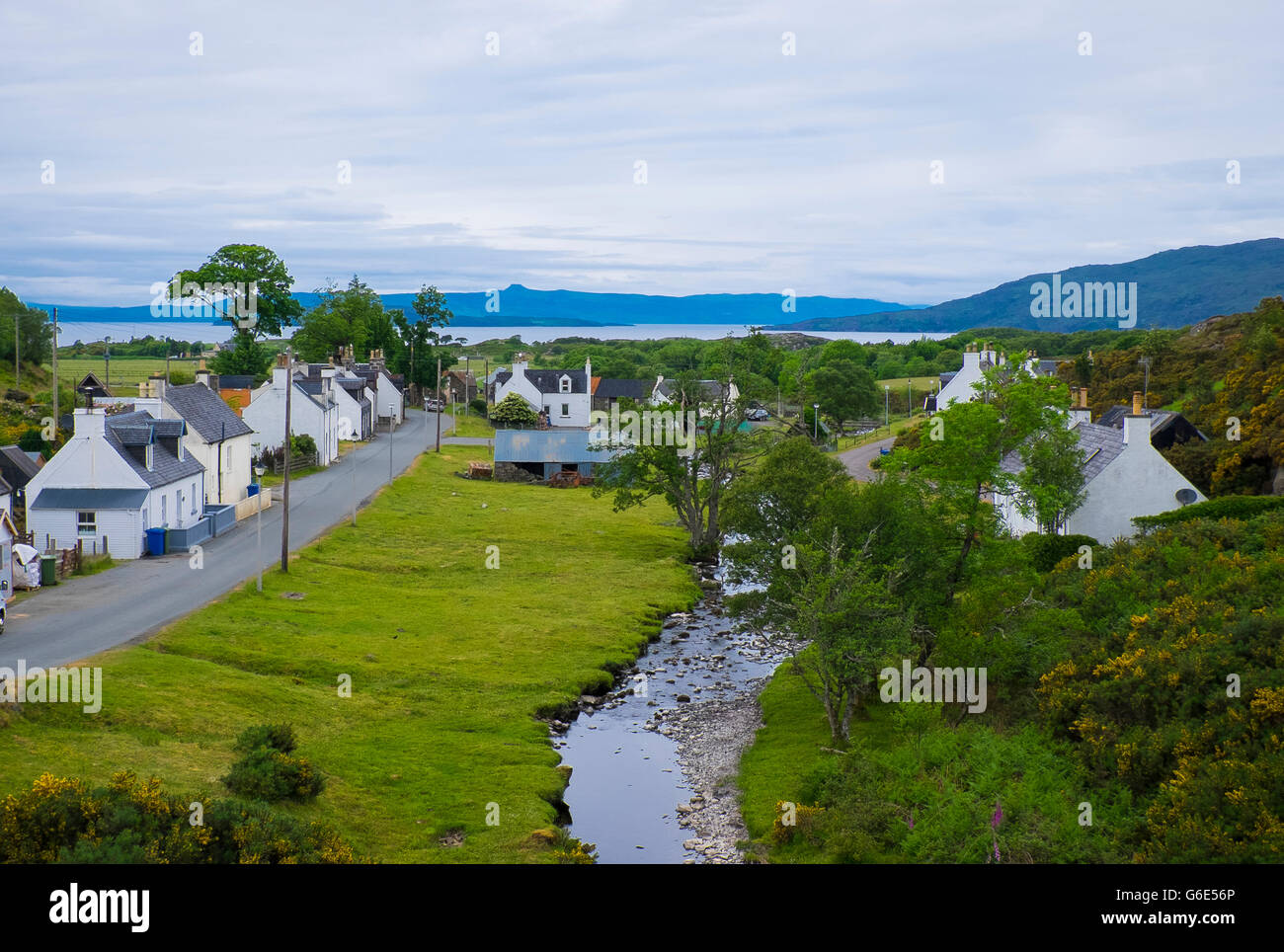 Small town in beautiful Scotland Stock Photo - Alamy