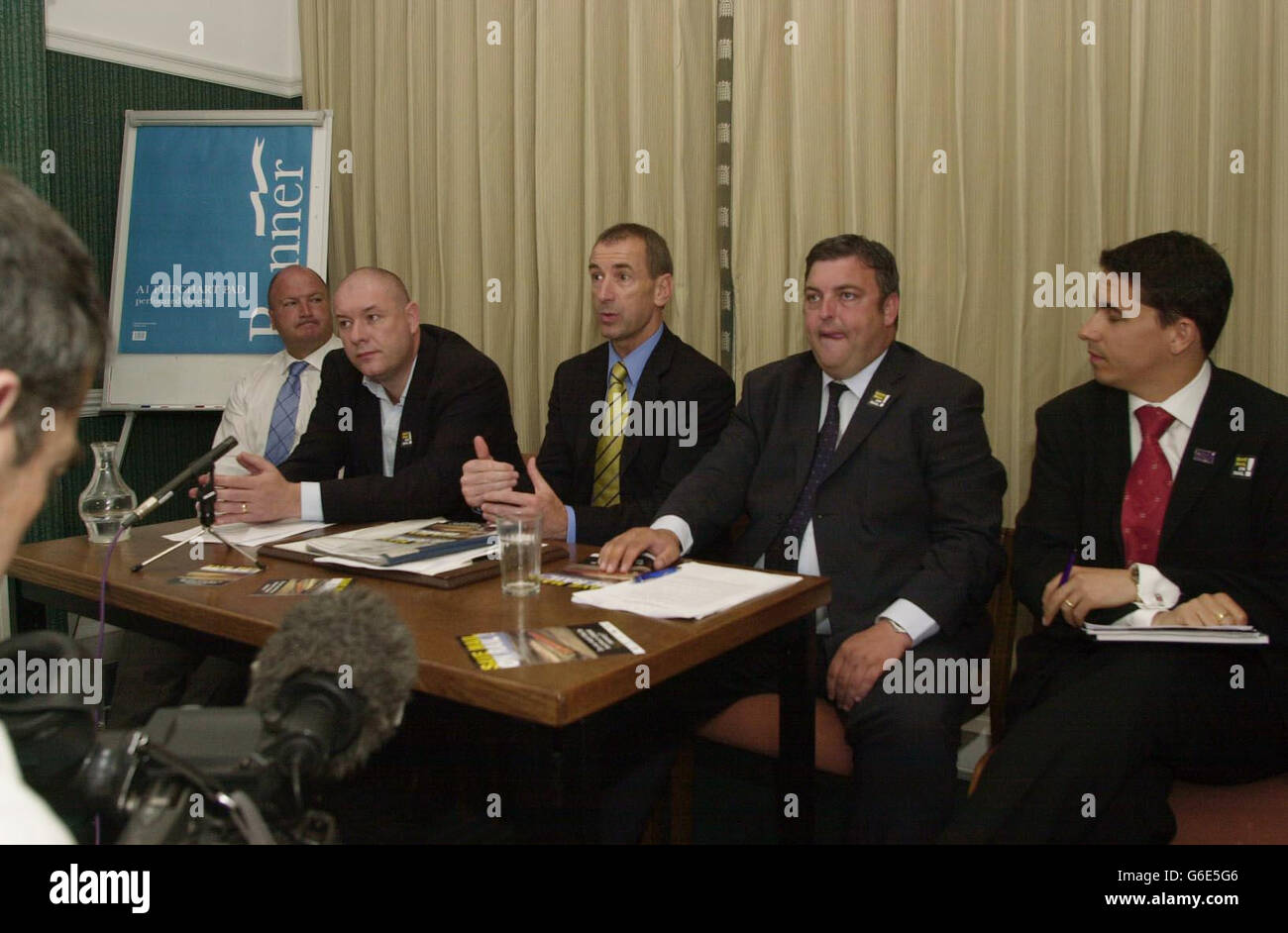 From left - RMT General Secretary Bob Crow, CWU Deputy General ...