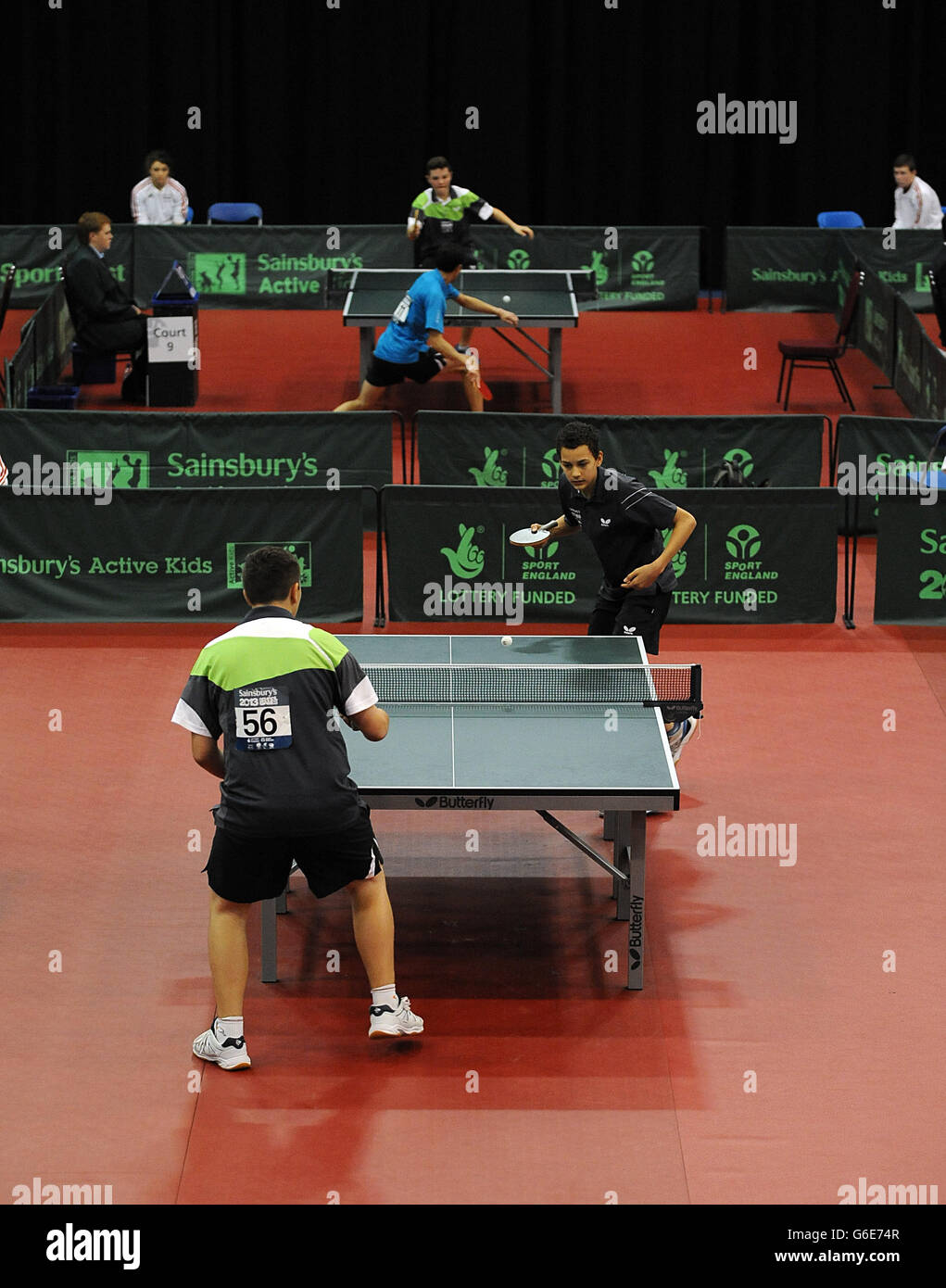 General view of action in the Table Tennis during day Four of the ...