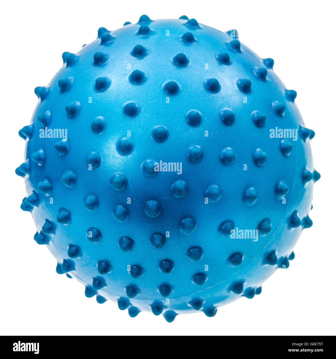 Children's blue ball, isolated on white background Stock Photo - Alamy
