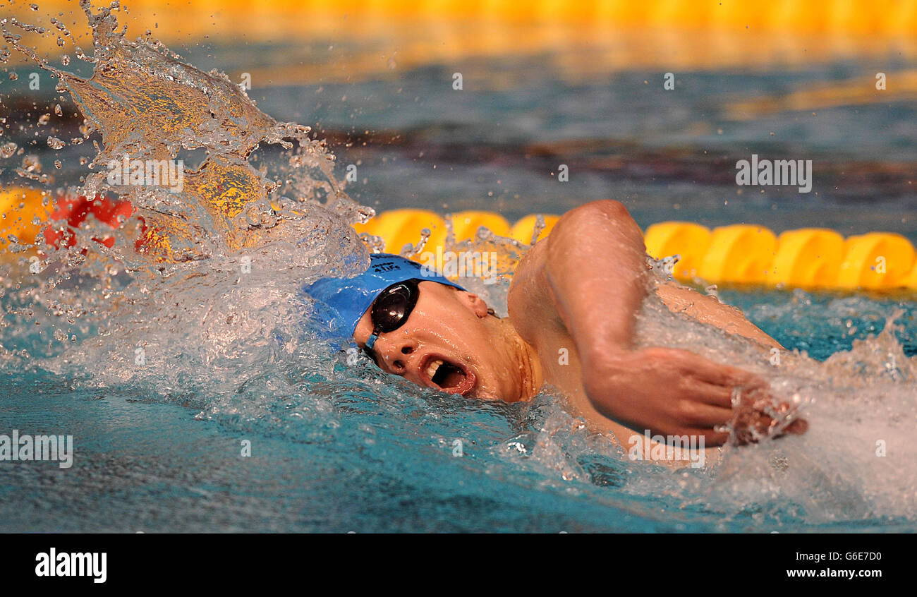 Scotland North and Angus Barr in action in the 400m Freestyle during ...