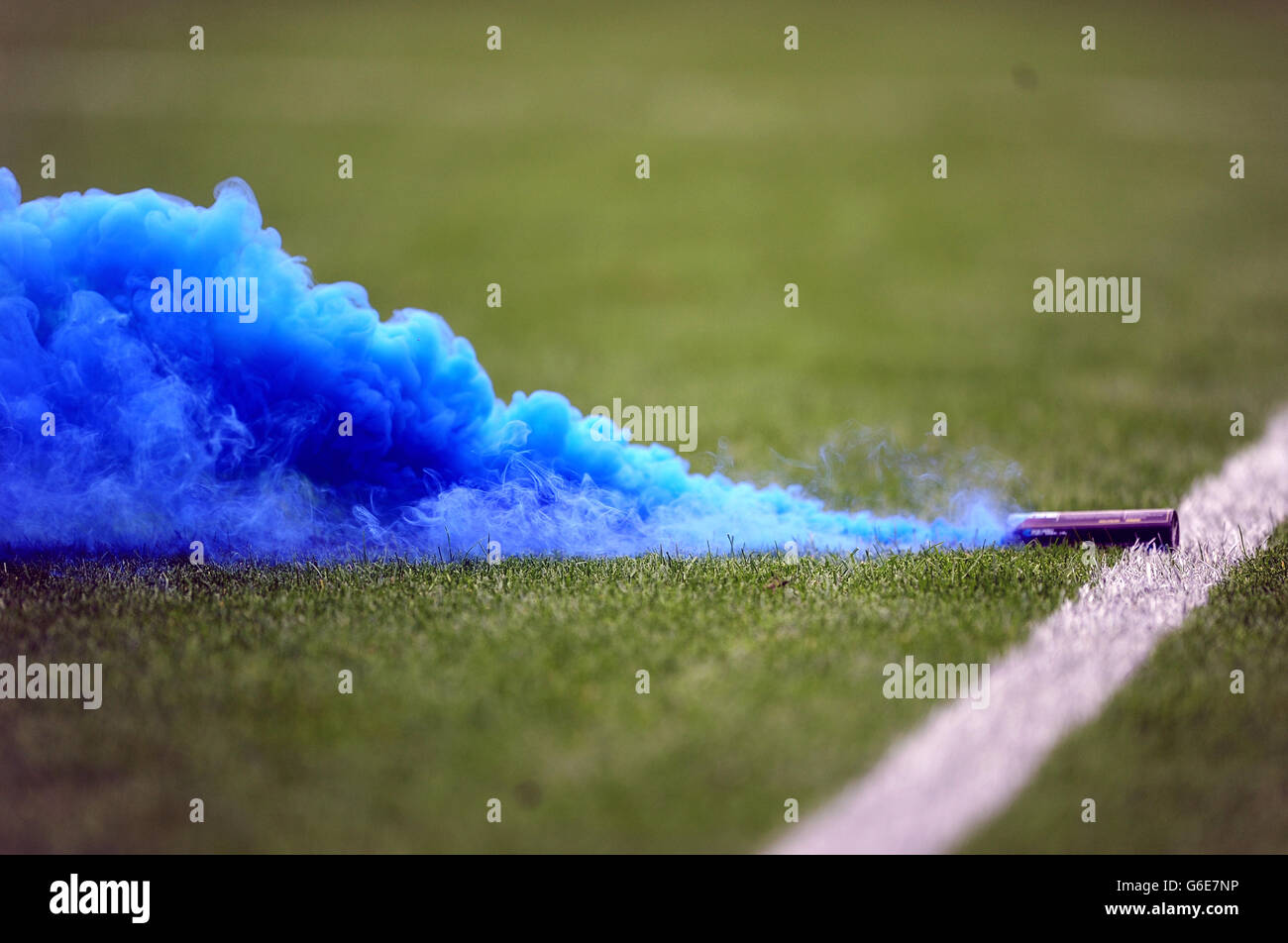 Football pitch flare hi-res stock photography and images - Alamy
