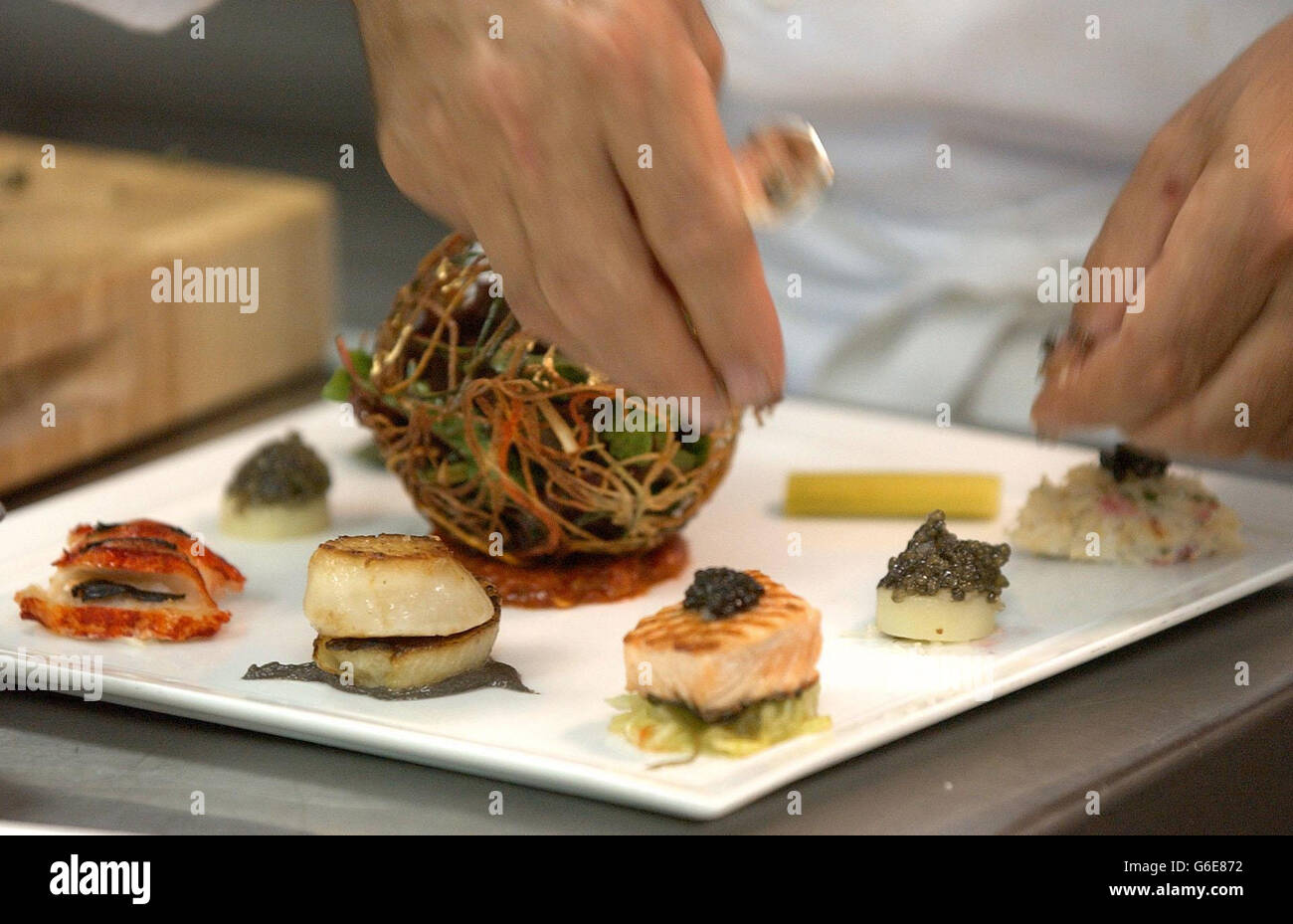 Expensive Salad Hempel Hotel Stock Photo - Alamy