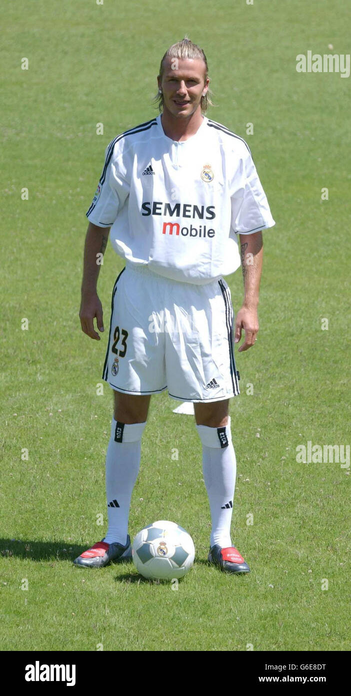 David Beckham Real Madrid Stock Photo - Alamy