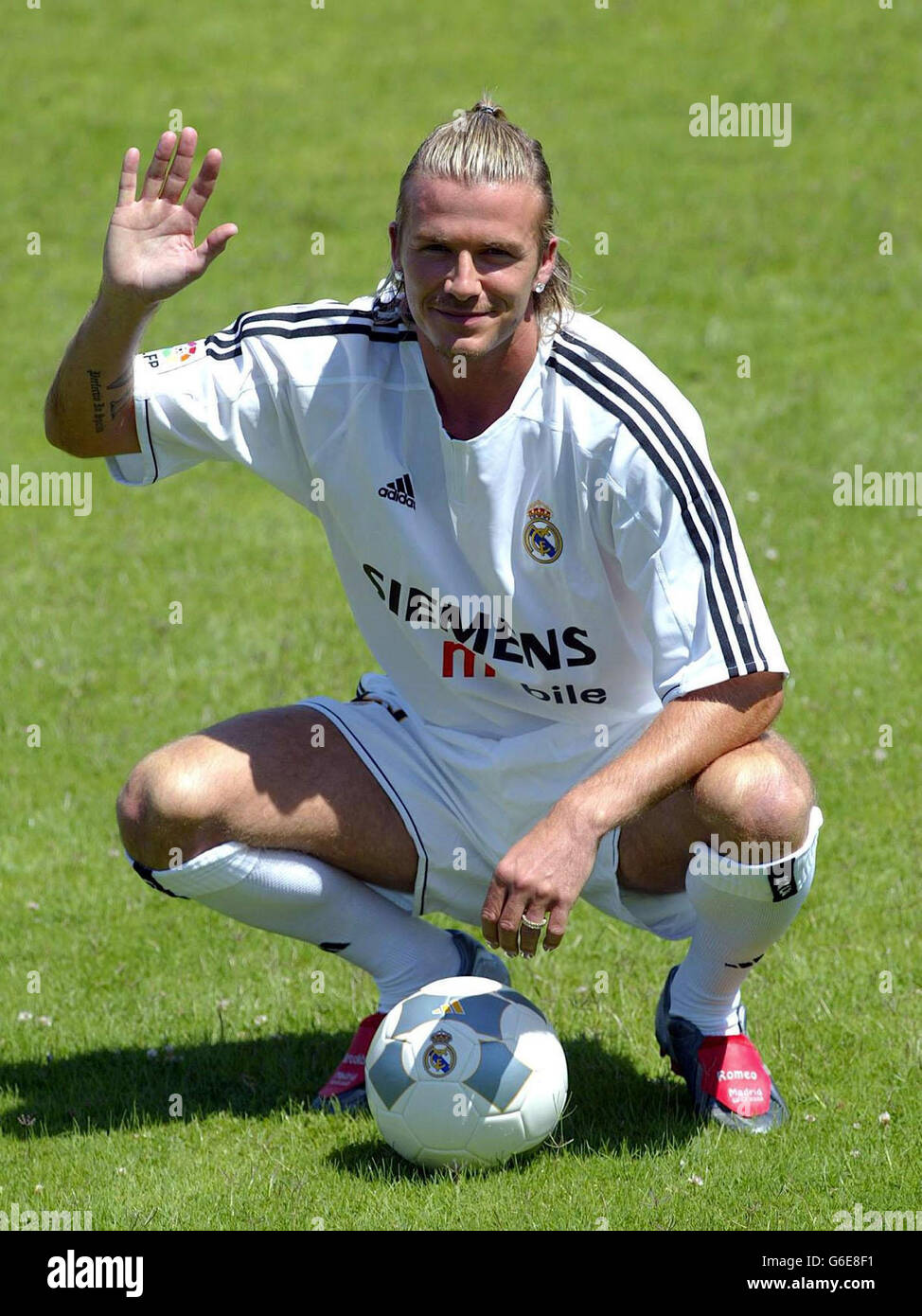 David Beckham unveiled at Real Madrid Stock Photo: 107264165 - Alamy