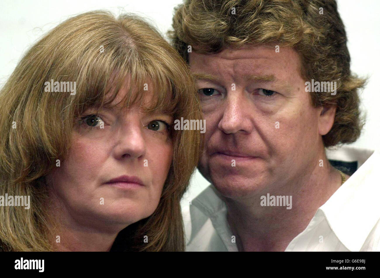 Barrie Everitt, brother of June Everitt, with his wife Kerry during a ...