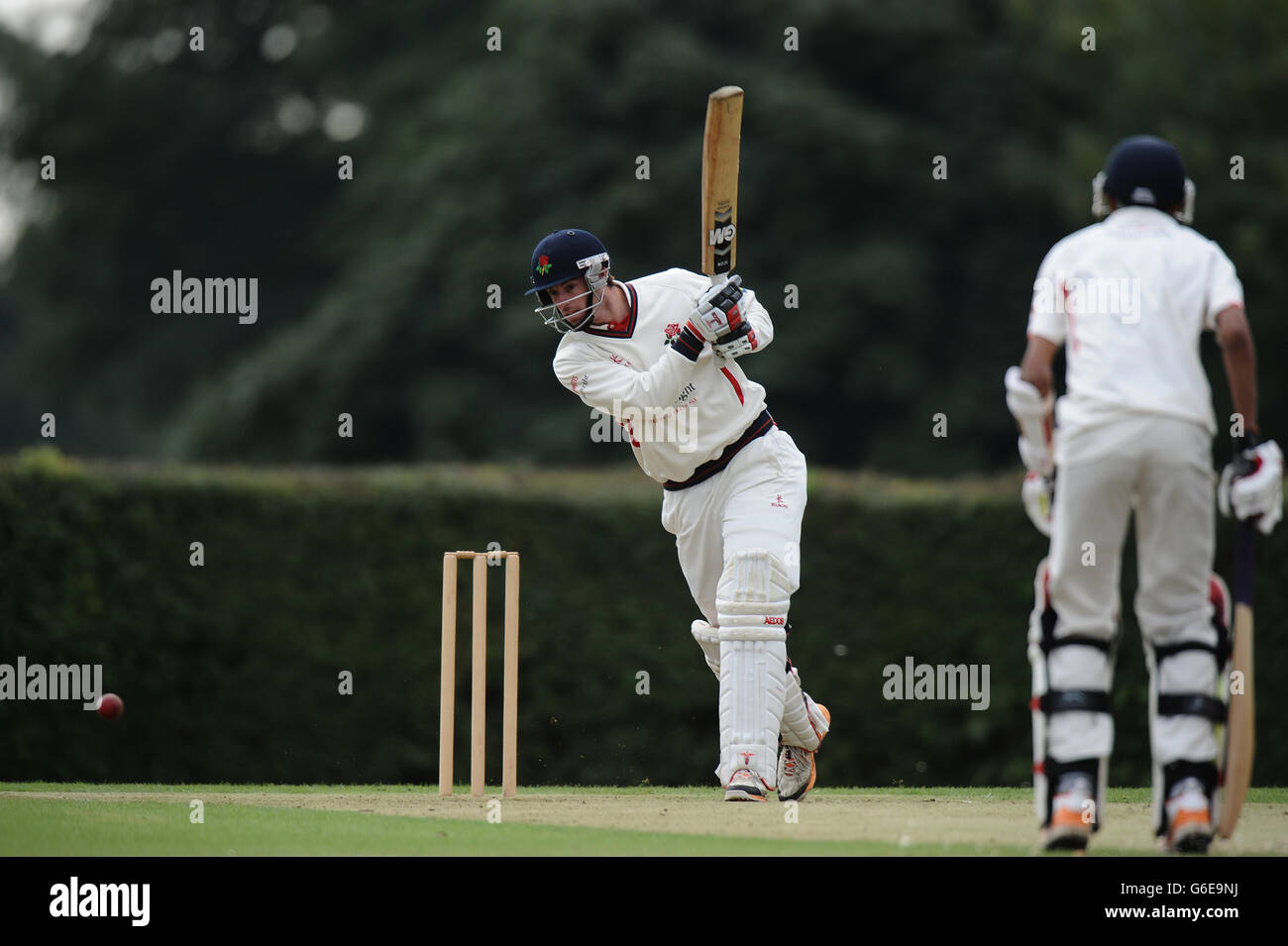 Lancashire's Jordan Clark batting during the Second XI Championship ...