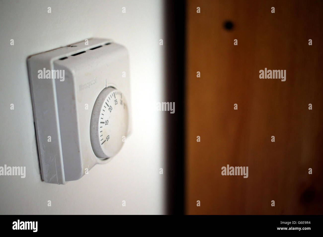 General view of a central heating themostat Stock Photo - Alamy