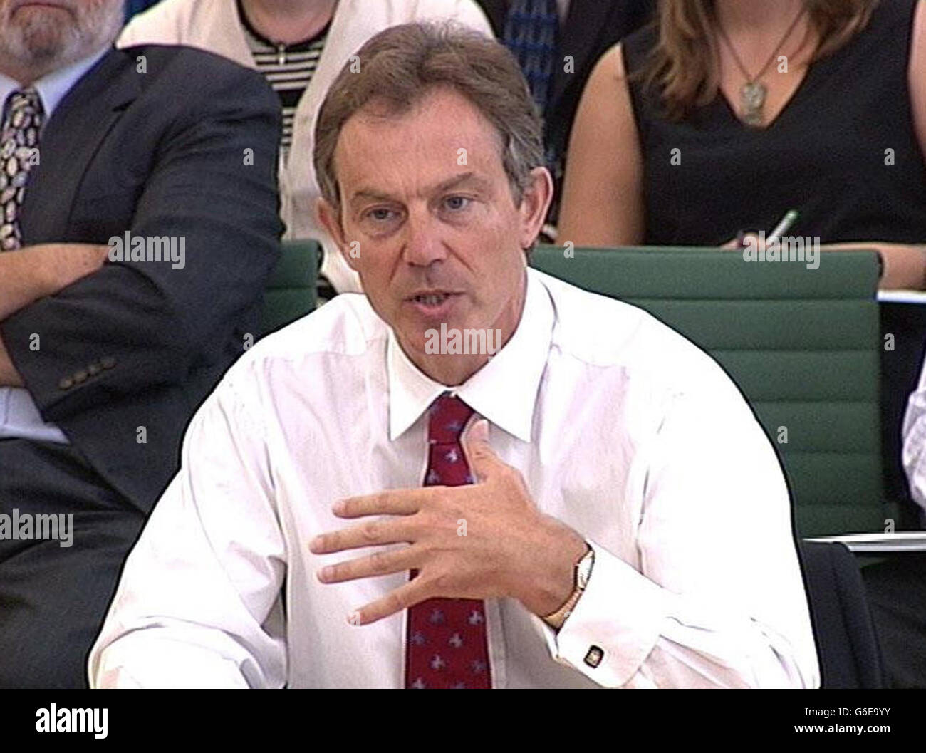 Video grab of Prime Minister Tony Blair giving evidence to Mp's at the ...