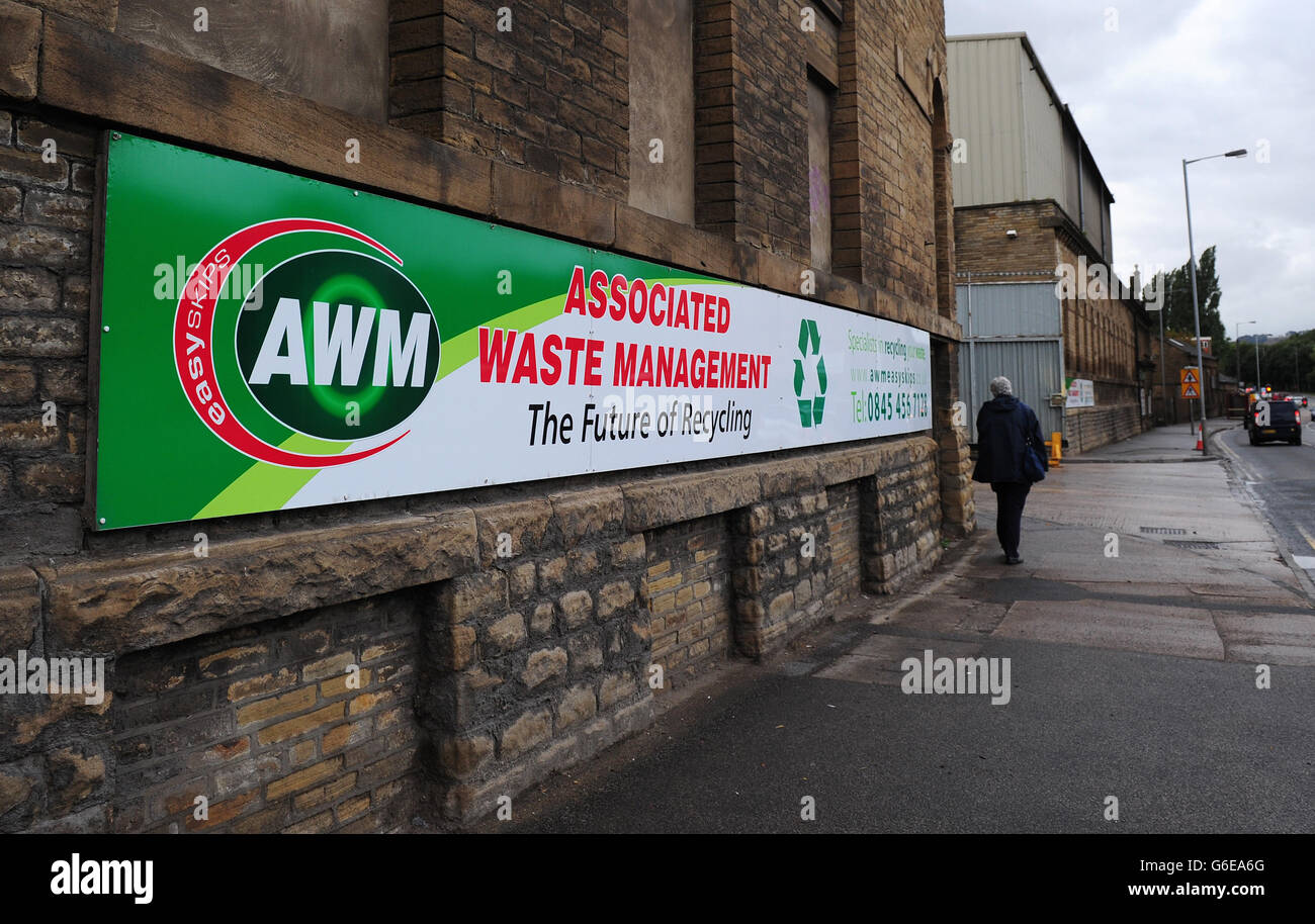 A general view of the Associated Waste Management site in Shipley near ...