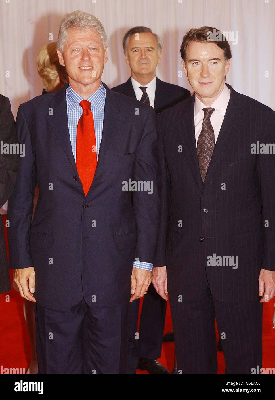 Former President of the United States of America, Bill Clinton (left ...