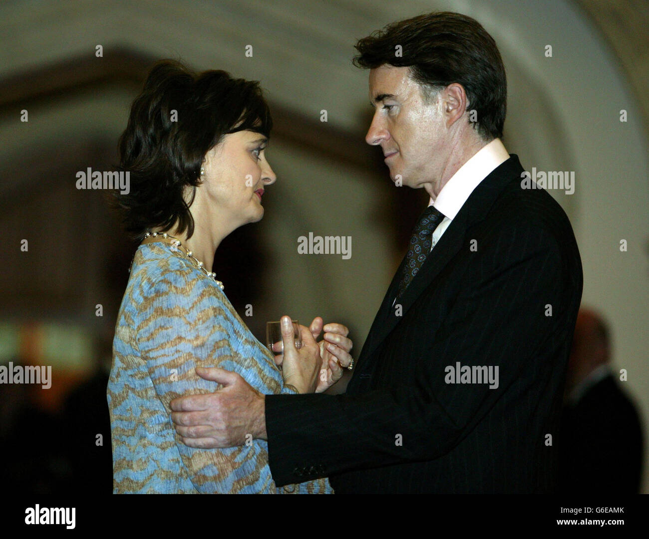 Mandelson & Cherie Blair - Progressive Governance Dinner Stock Photo ...