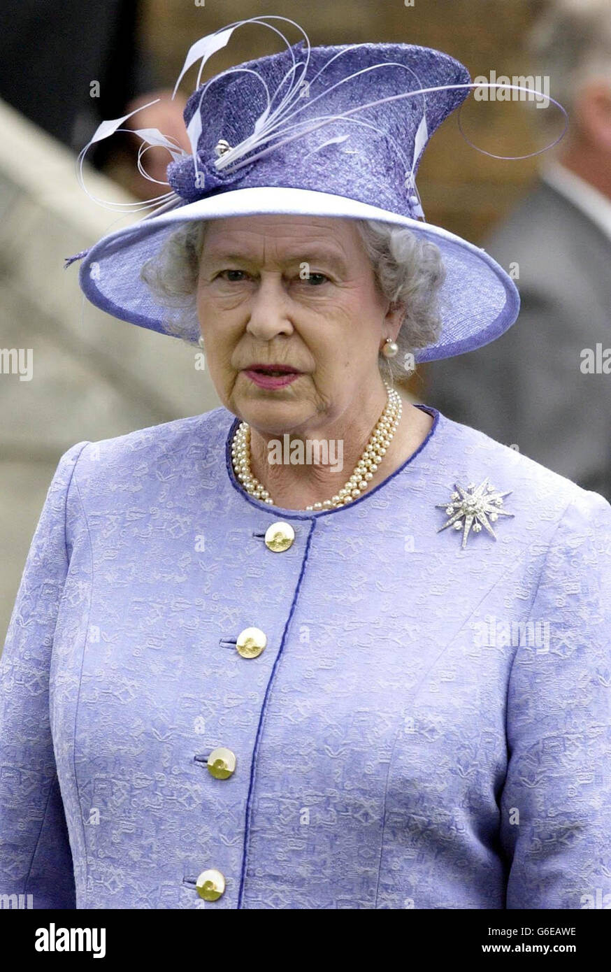 Queen Elizabeth II enters the Winners enclosure to present Constantine ...