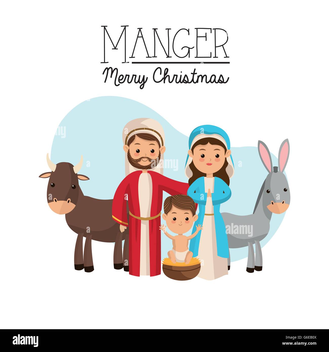 Manger icon. Merry Christmas design. Vector graphic Stock Vector Image ...