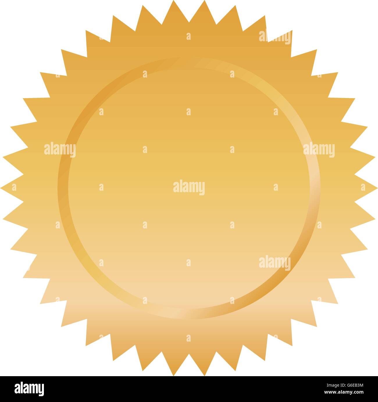Gold seal stamp. label design. vector graphic Stock Vector Image & Art ...