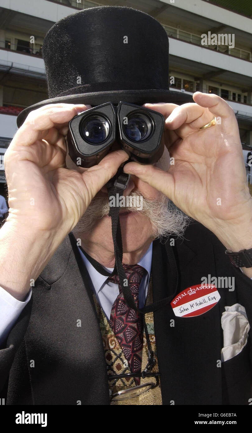 John McAskill from Vancouver, Canada, views the course on the fourth ...