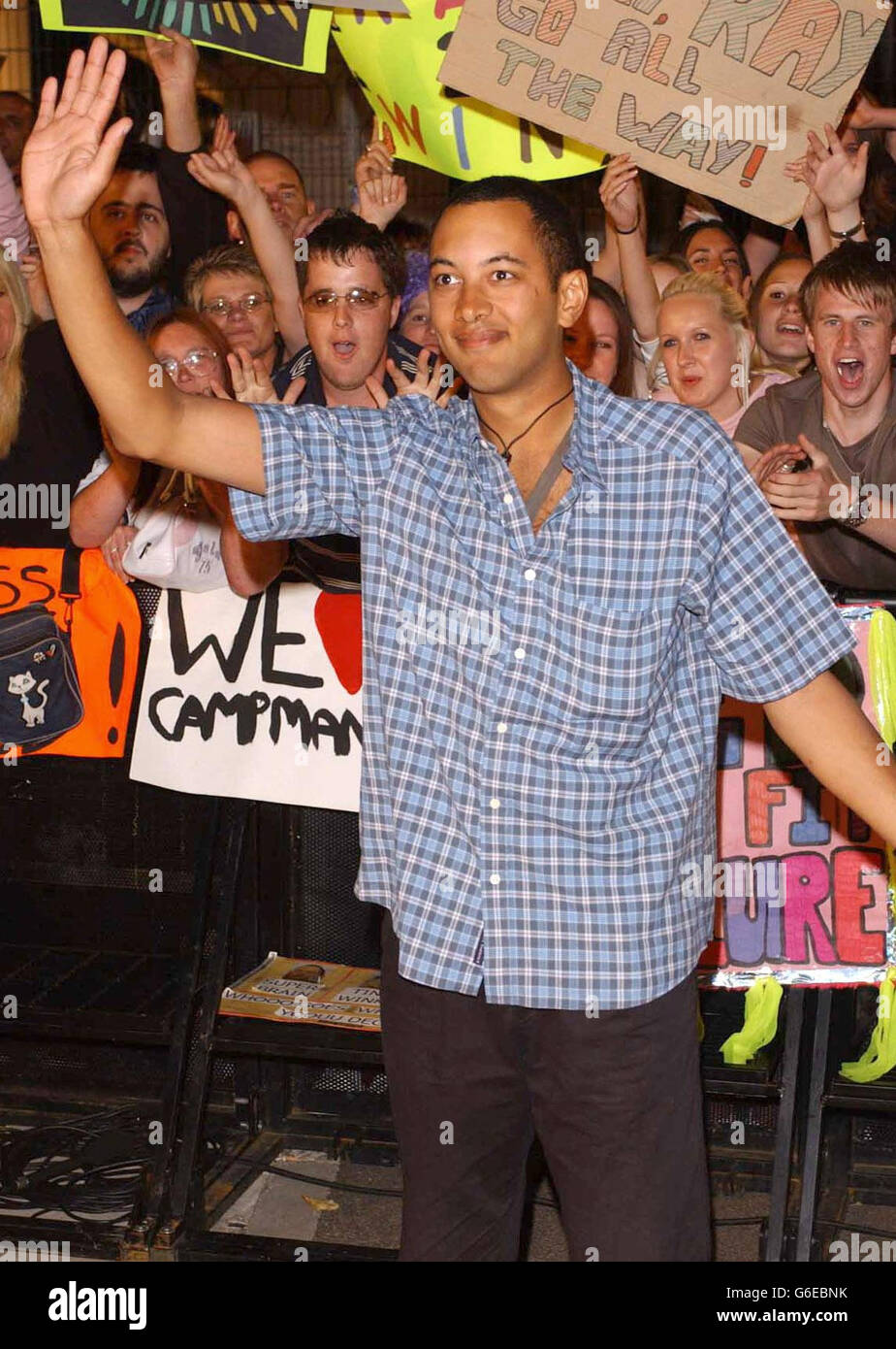 Jon Tickle poses for photographers as he becomes the fifth housemate to ...
