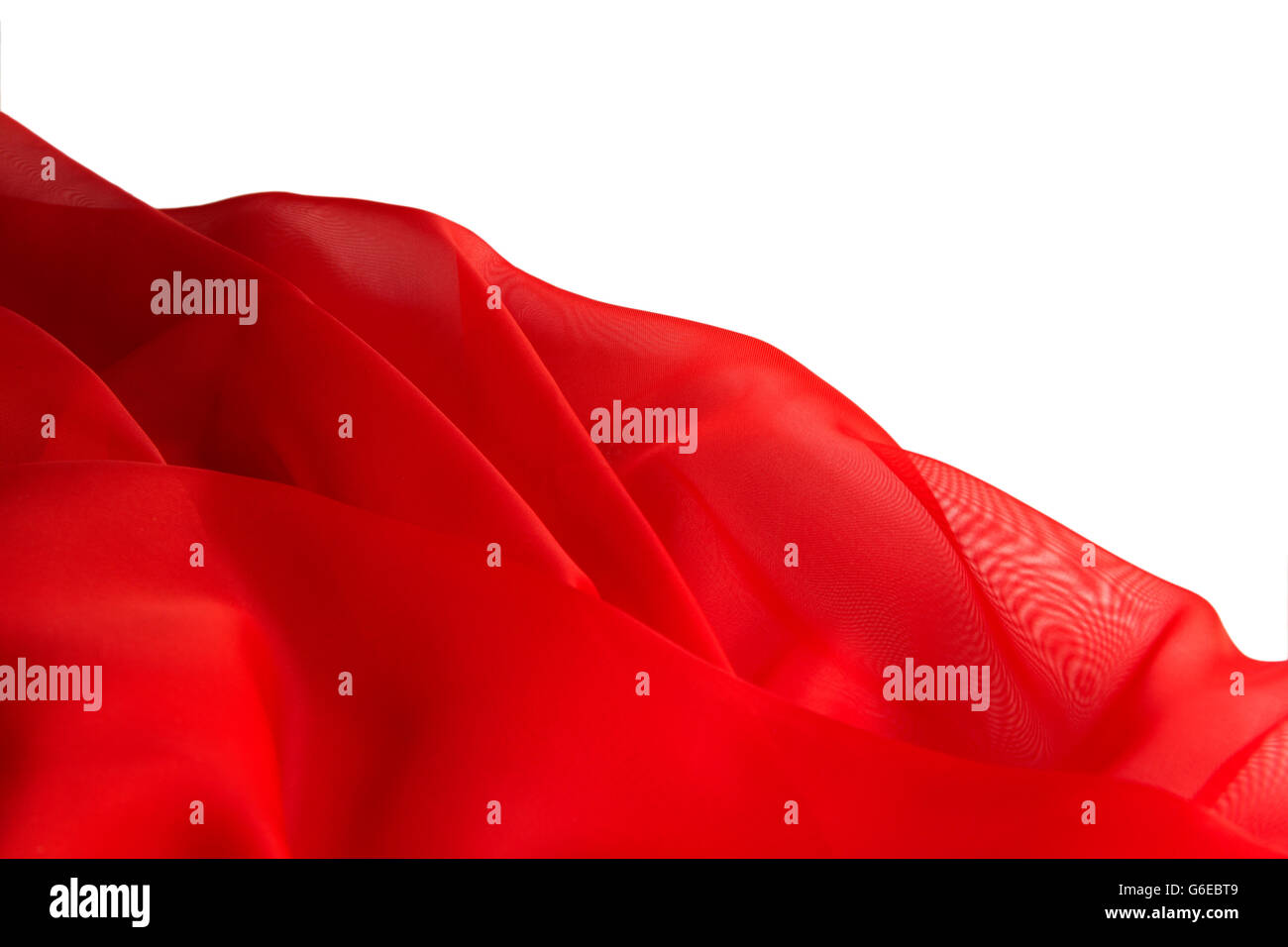 Shiny red silky fabric Stock Photo - Alamy