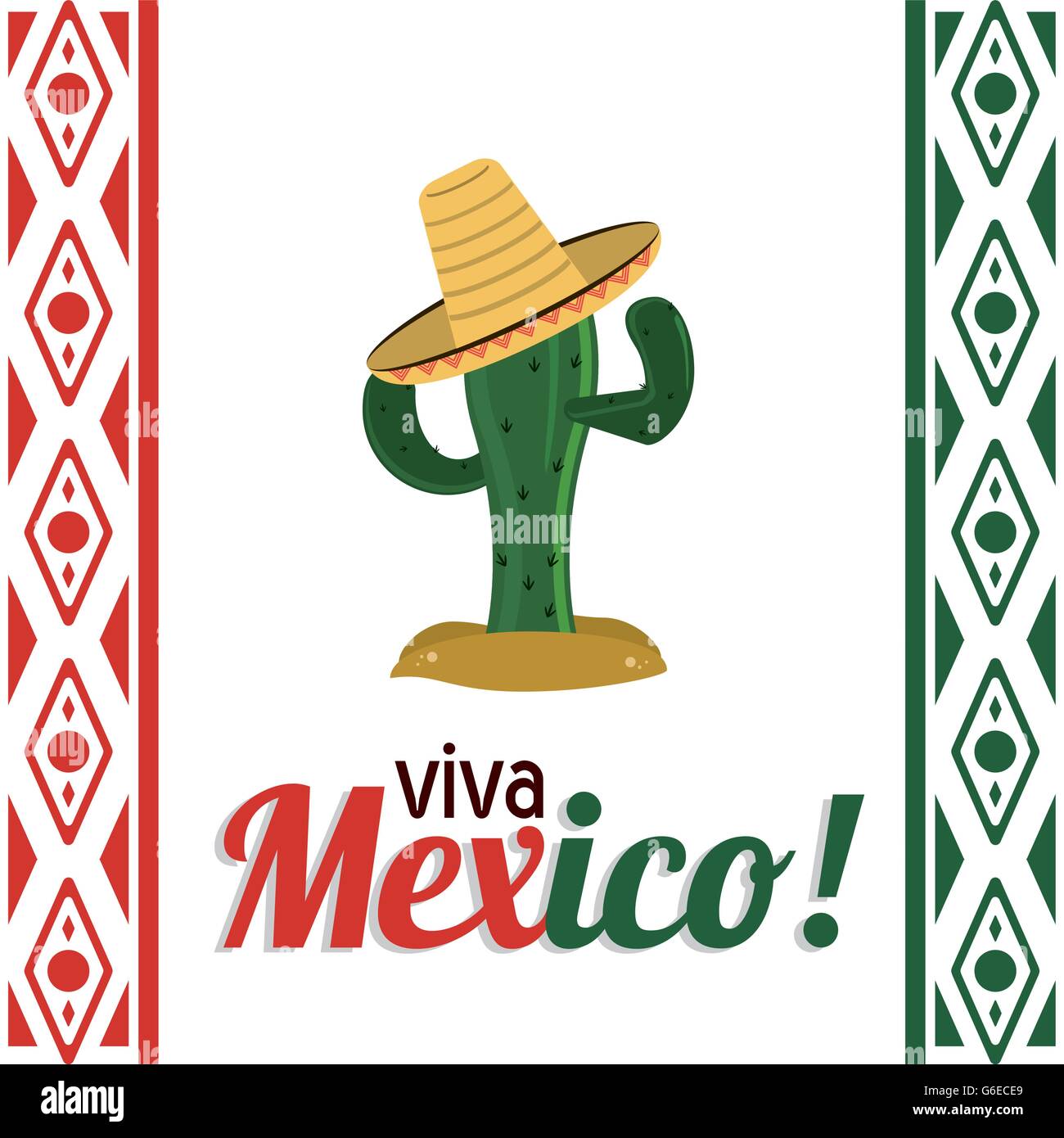 Cactus icon. Mexico culture. Vector graphic Stock Vector Image & Art ...