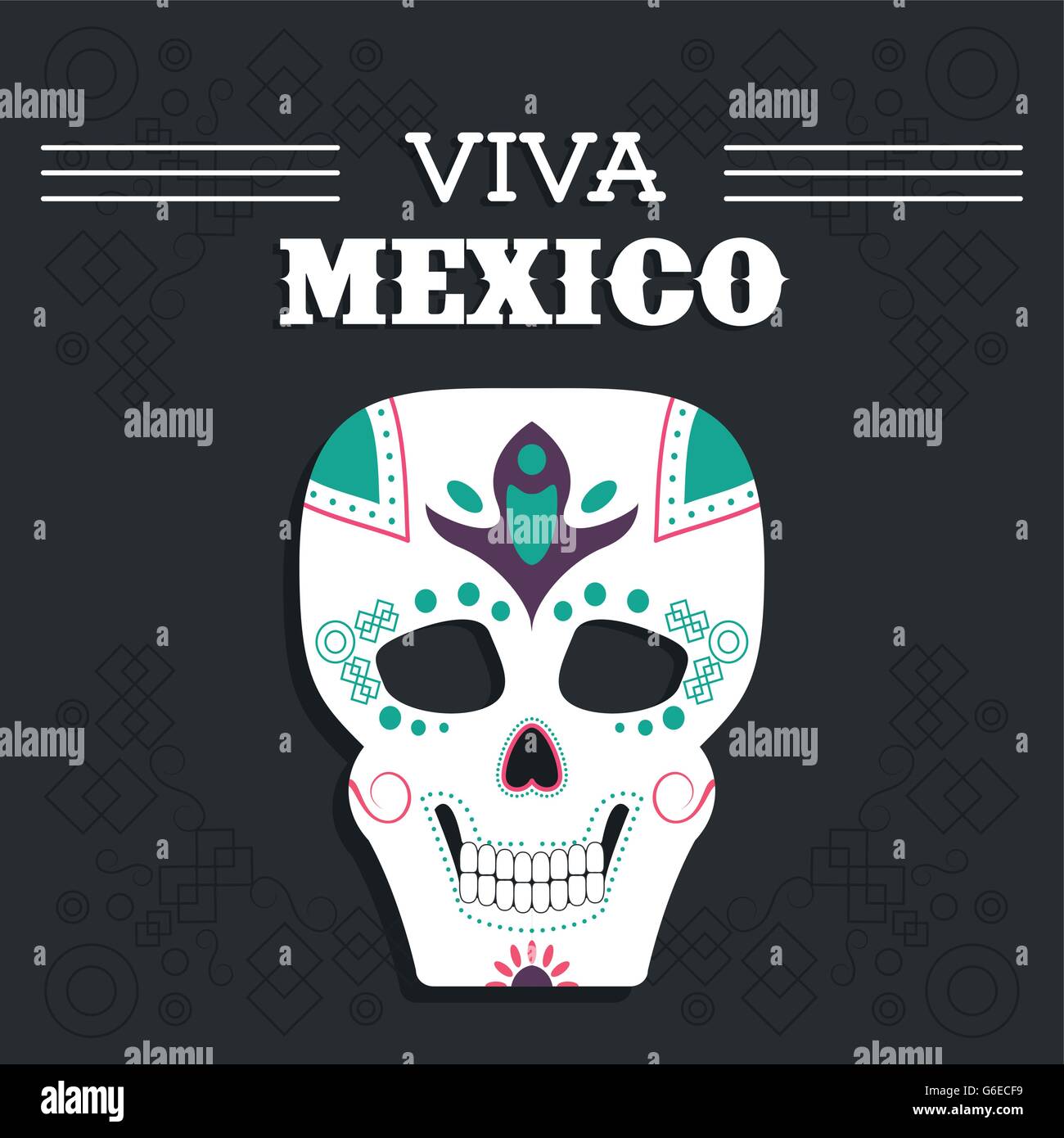 Skull icon. Mexico culture. Vector graphic Stock Vector Image & Art - Alamy