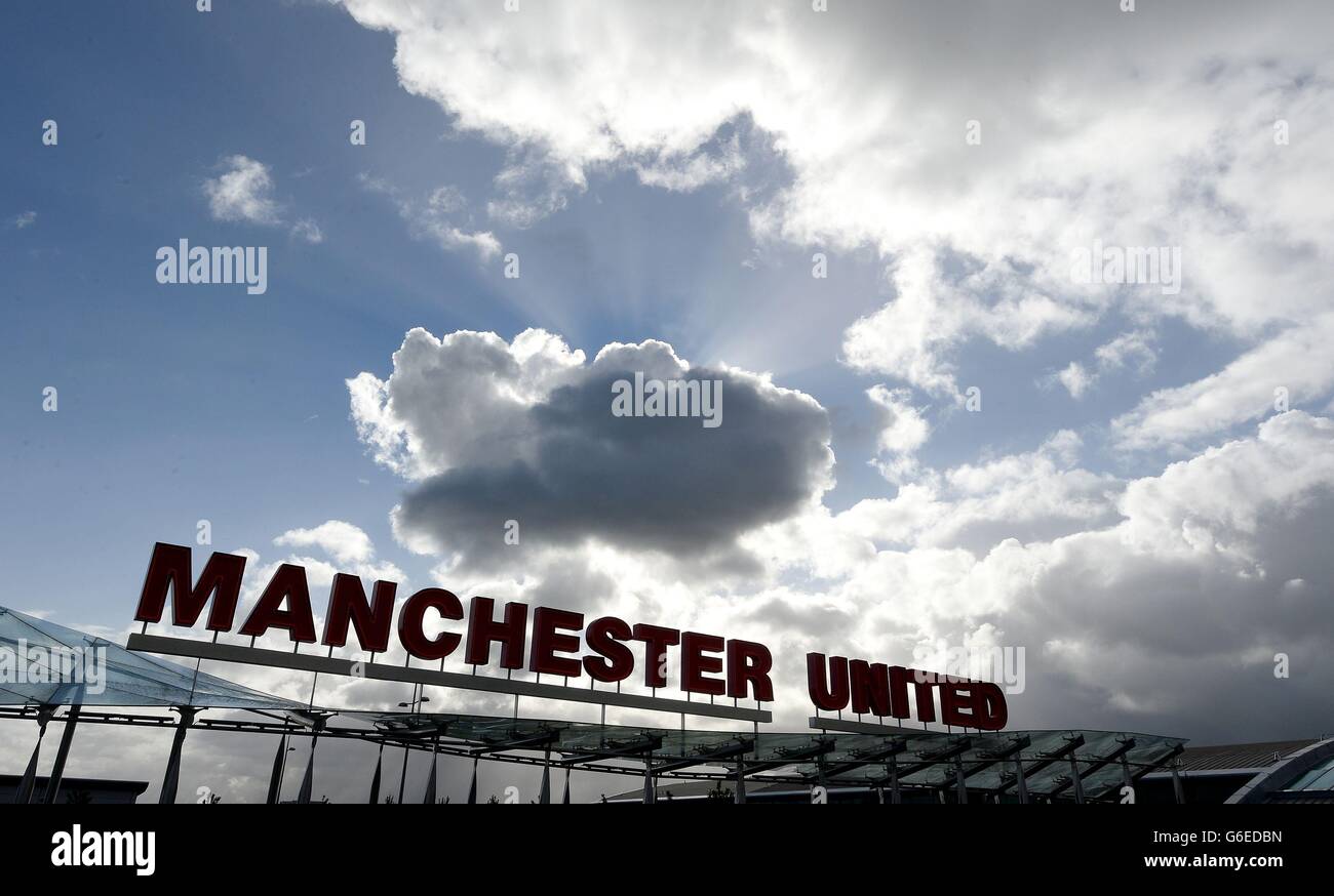 A general view of Carrington Training Ground, Manchester Stock Photo ...